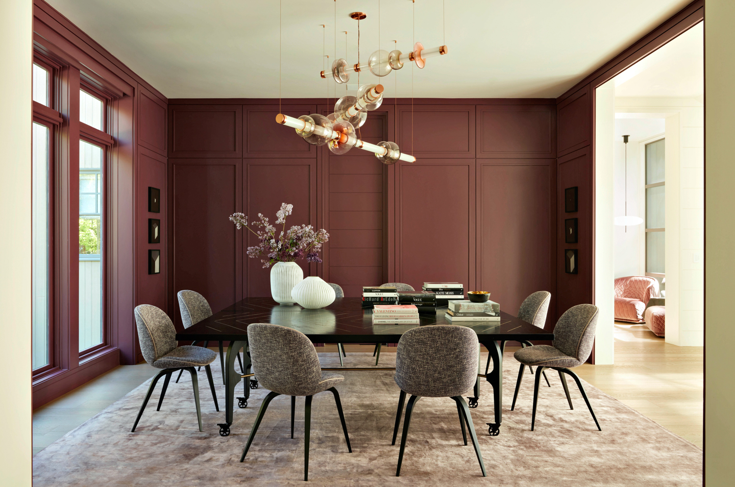 red dining rooms